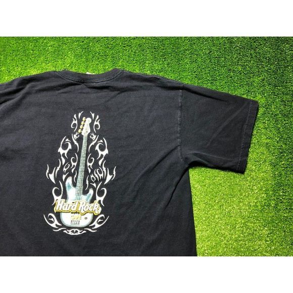 Hardrock cafe | Shirts | Vintagehardrock Cafe Chicago Guitar Mens Blue ...